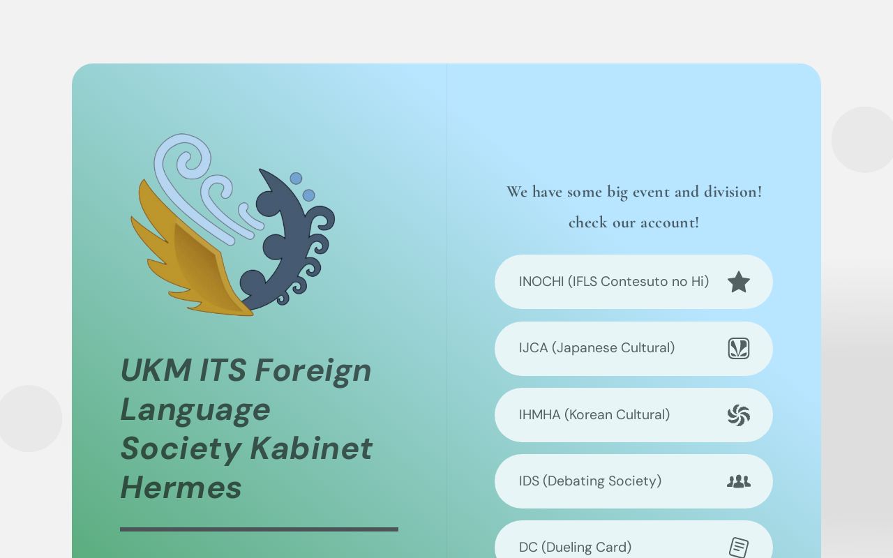 UKM IFLS Kabinet Hermes